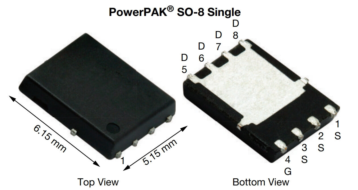 Микросхема SiR158DP N-Channel MOSFET 30V 60A SO-8