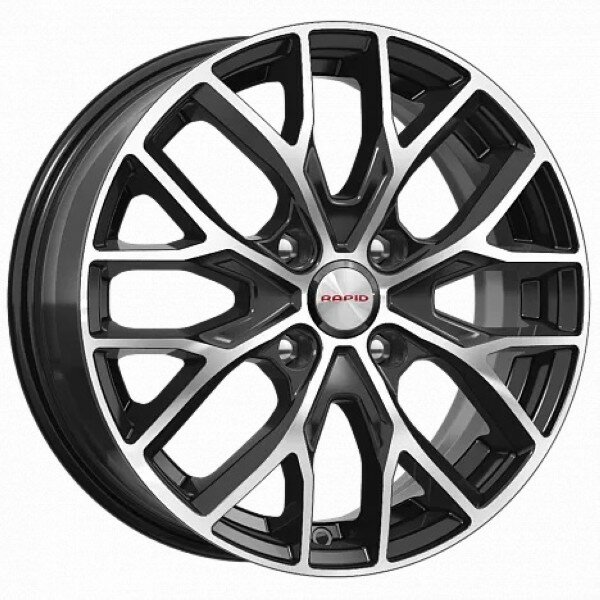 Колесный диск КиК Лилиом-оригинал (КС891) 6x16 4x108 ET37,5 63,35 Алмаз черный