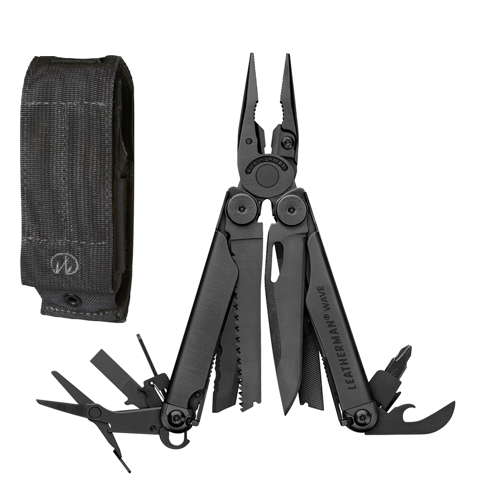 Мультитул Leatherman Wave Plus Black с чехлом Molle