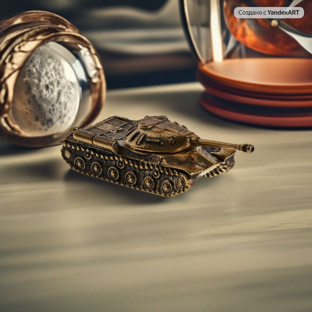 Модель танка ИС-3 бронза