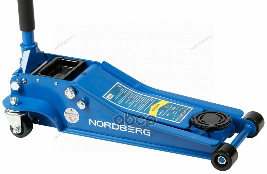 Домкрат! подкатной, 3 т, h=80 - 500 мм Nordberg арт. N32033