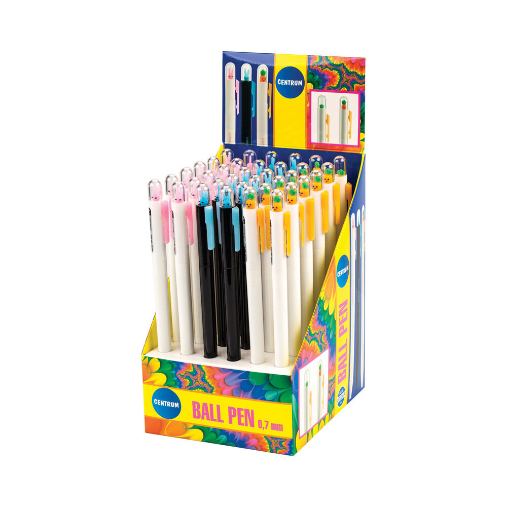 Centrum Ручка шариковая автоматическая 0.7 мм модель 89493, в ассортименте, 1 шт.