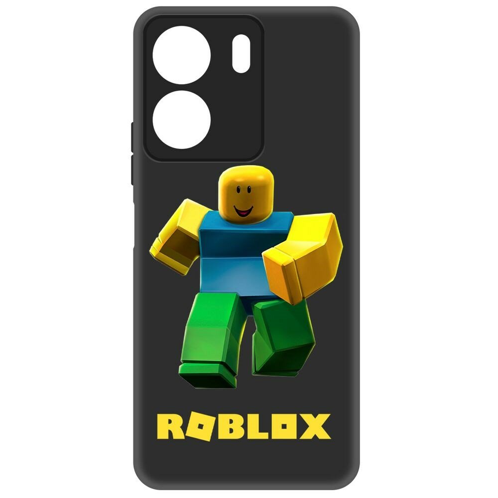 Чехол-накладка Krutoff Soft Case Roblox-Классический Нуб для Xiaomi Redmi 13C черный
