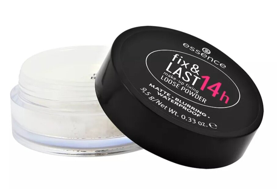 Фиксирующая рассыпчатая пудра Essence Fix & Last, 14 ч, матовая, прозрачная, 9,5 г