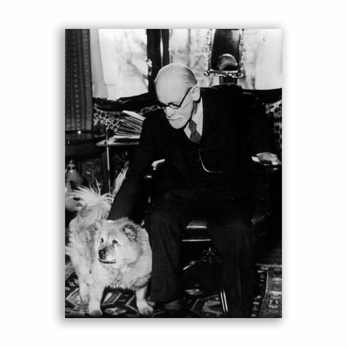 Постер, плакат на бумаге / Зигмунд Фрейд / Размер 40 x 53 см