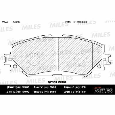 Колодки тормозные TOYOTA AURIS 07-/COROLLA 1.4 07-/RAV 4 06- перед. SemiMetallic