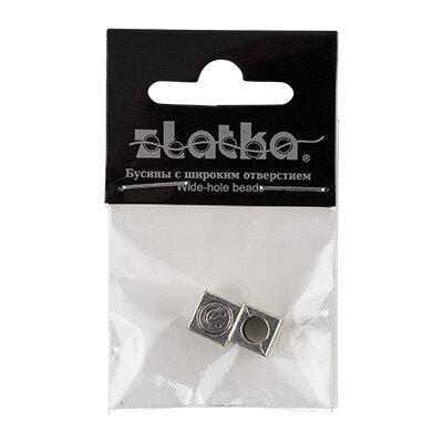 Бусина Zlatka латунь PDR-04-ZS46, набор 2 шт, декоративная бусина для украшений цвет №07 Клубника