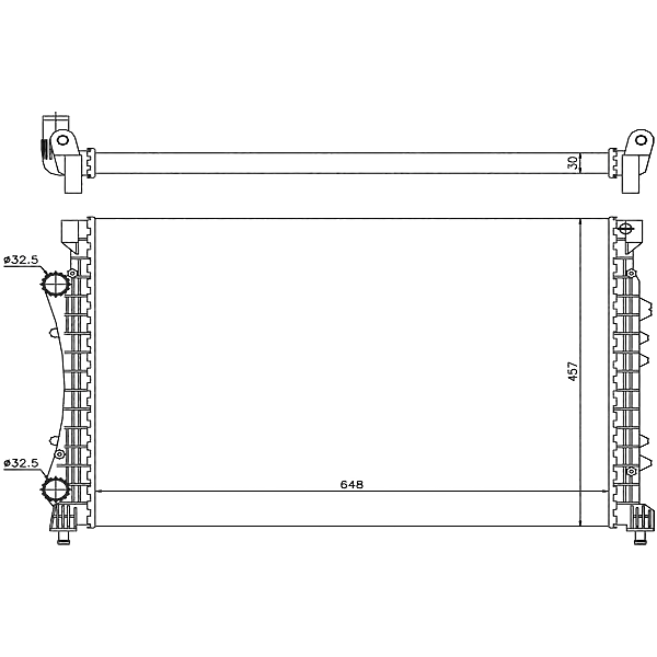 STELLOX 10-26180-SX (1026180_SX / 6025313324 / 6025313331) радиатор системы охлаждения\ Renault (Рено) Espace (Эспейс)