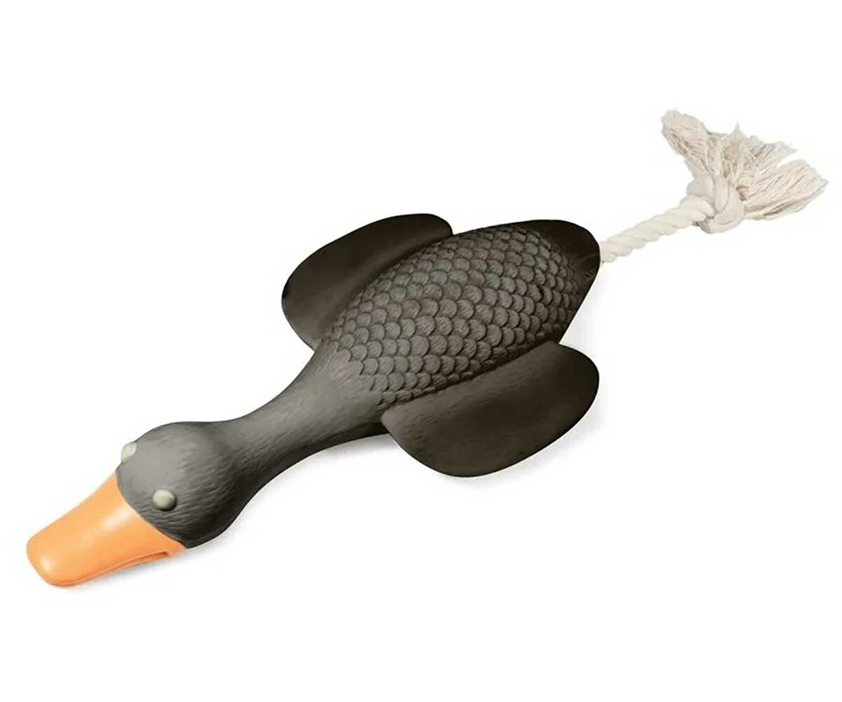 Игрушка для собак Triol гусь с веревкой 120/210мм латекс 12151146