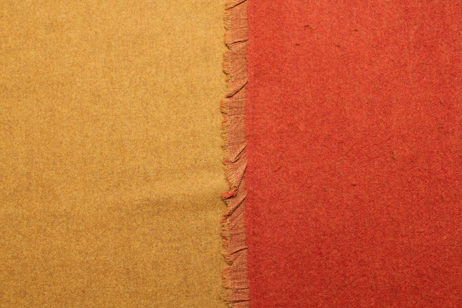 Ткань пальтовая двухслойная охра и горчичная, ш150см, 0,5 м