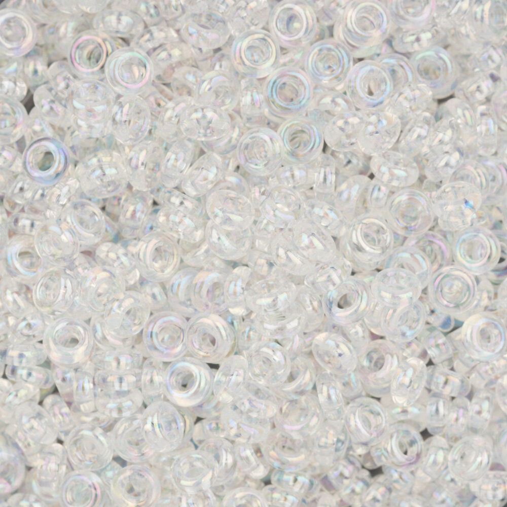Бисер "TOHO" 08/0 DEMI №2 3 мм 5 г №0161 прозрачный/перламутр