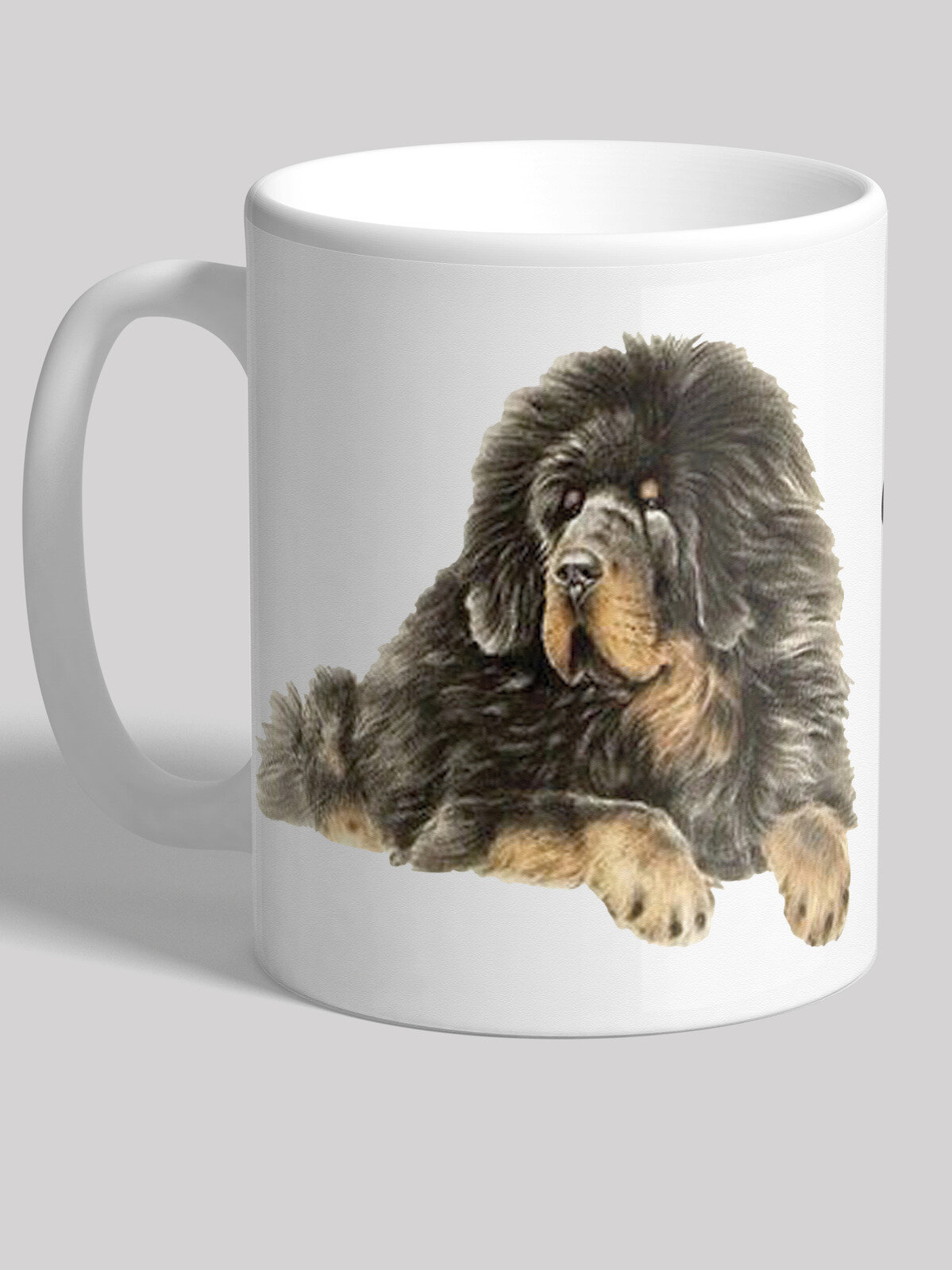 Кружка cooperative.moscow " Лучший друг Тибетский мастиф" (мастиф, кружка с мастифом, собаковод, собаколюб, собака, подарок с любовью, друг человека, кружка с собакой) , 330 мл, 1 шт