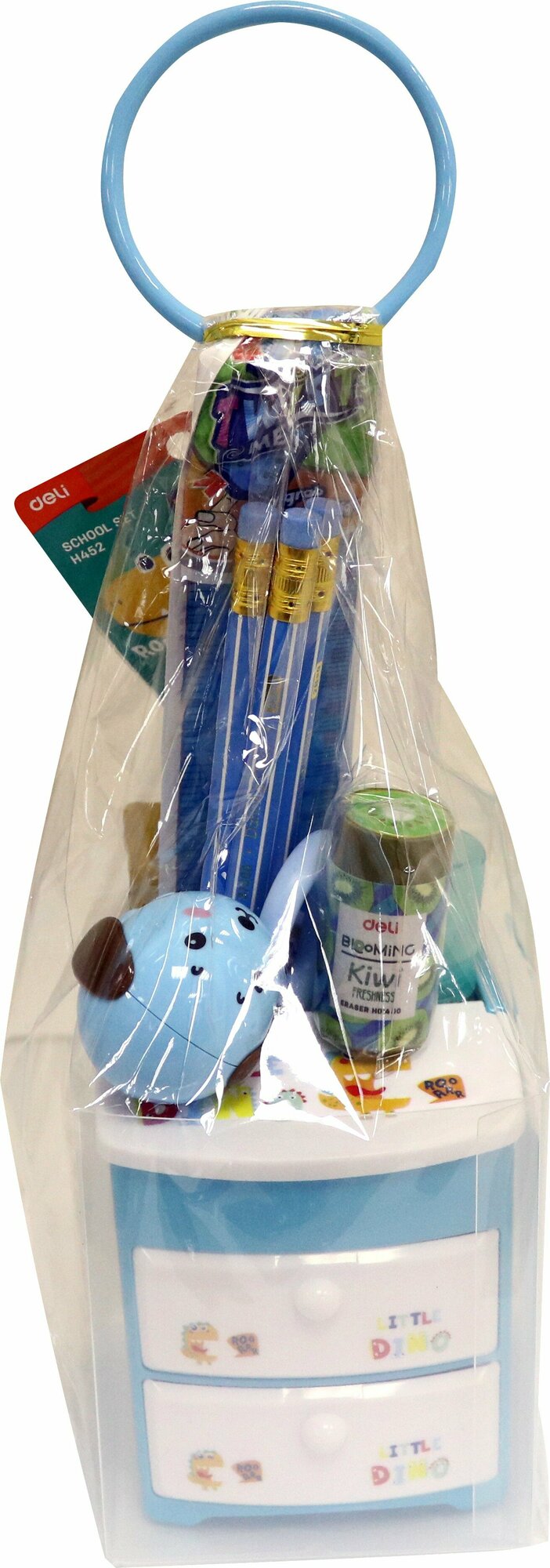 Набор канцелярский настольный, 9 предметов, в ассортименте