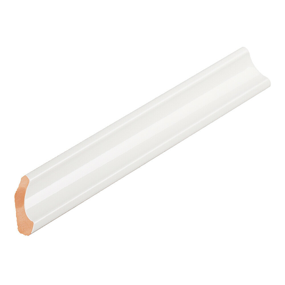 Уголок керамический левый 250х35 мм белый Керами У30000