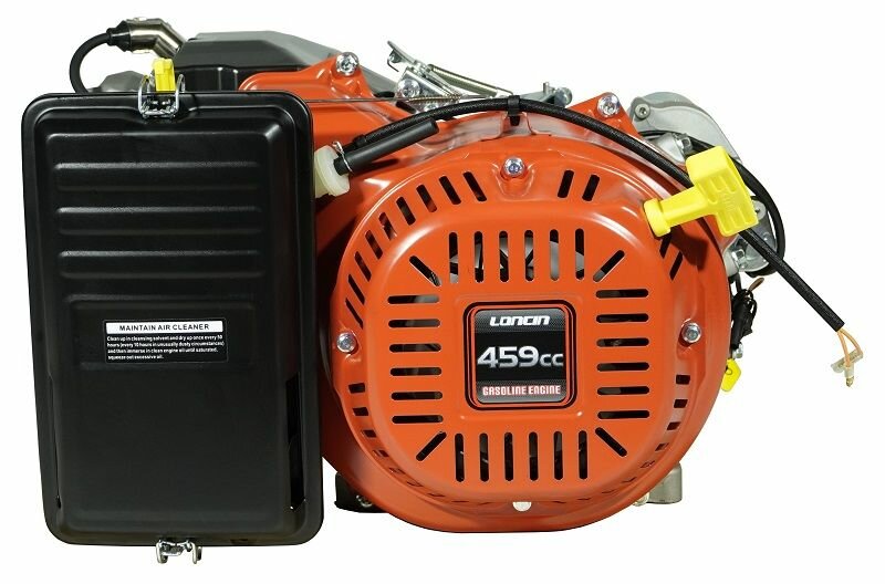 Двигатель бензиновый Loncin LC192FD 13 л. с, масляный насос, датчик давления масла, без глушителя, конусный вал