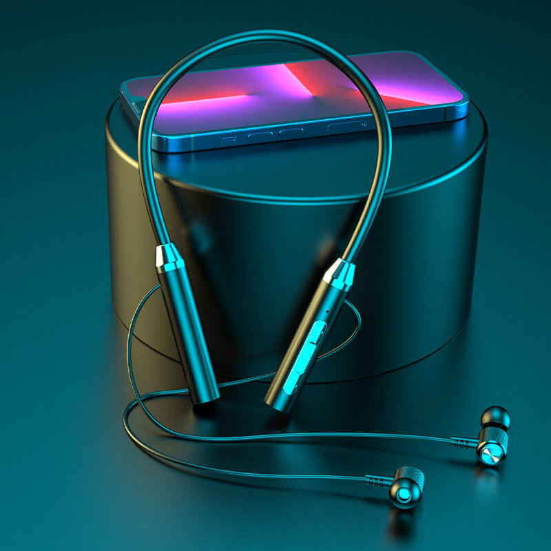 Тесно отобранные беспроводные наушники Bluetooth, навесные спортивные бинауральные шея, висящие в ушах