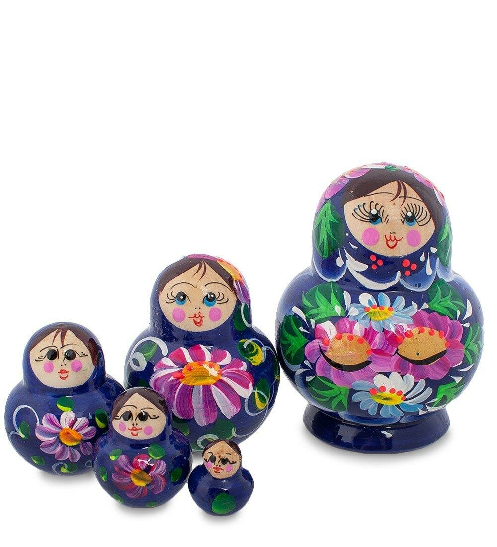 Матрешка 5м "Василиса" МР-43/10-B Народные промыслы Дерево липа, краски, лак