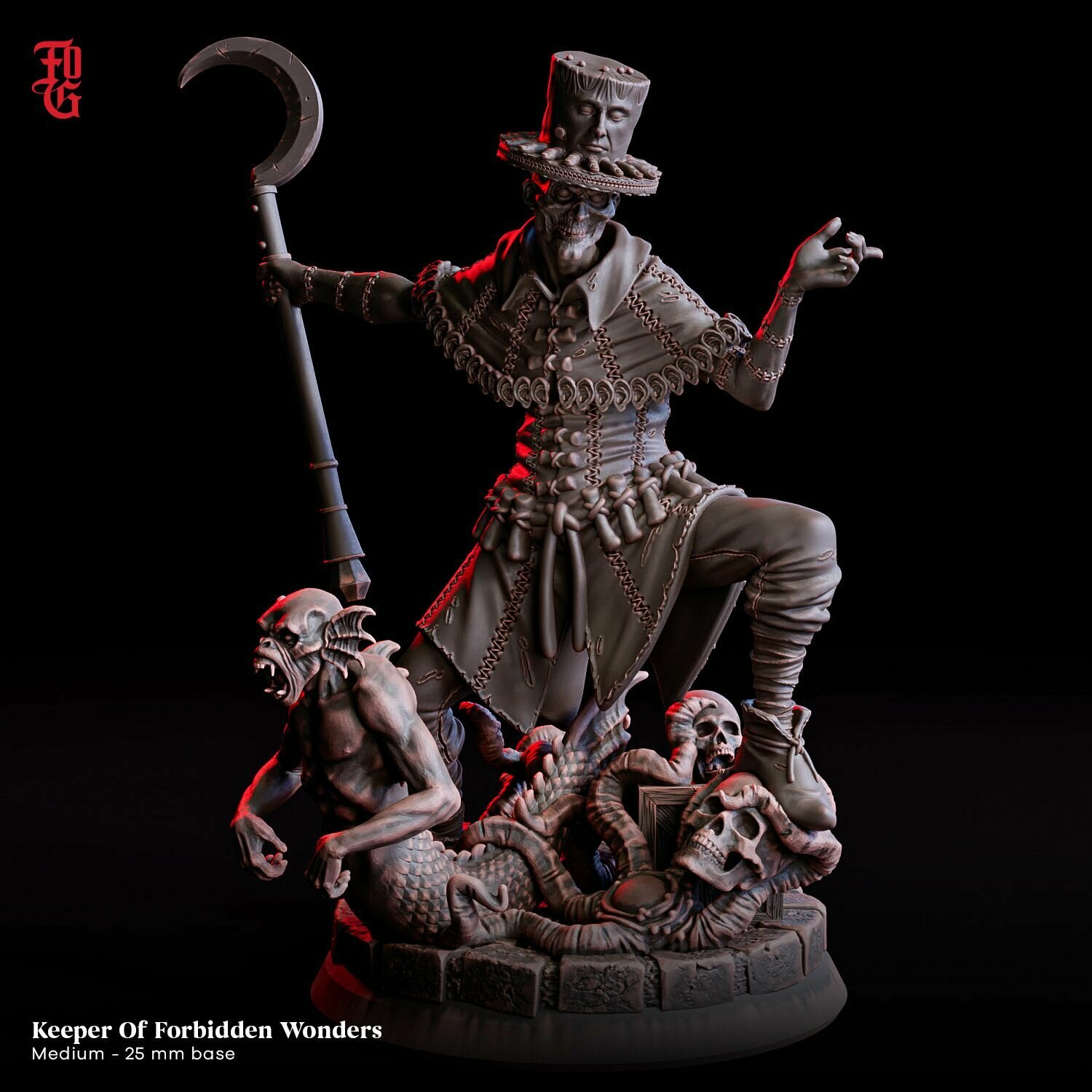 Миниатюра D&D 'Хранитель Запретных Чудес ' масштаб 32 мм (DnD, Dungeons & Dragons, ДнД, Подземелья и Драконы, Pathfinder)