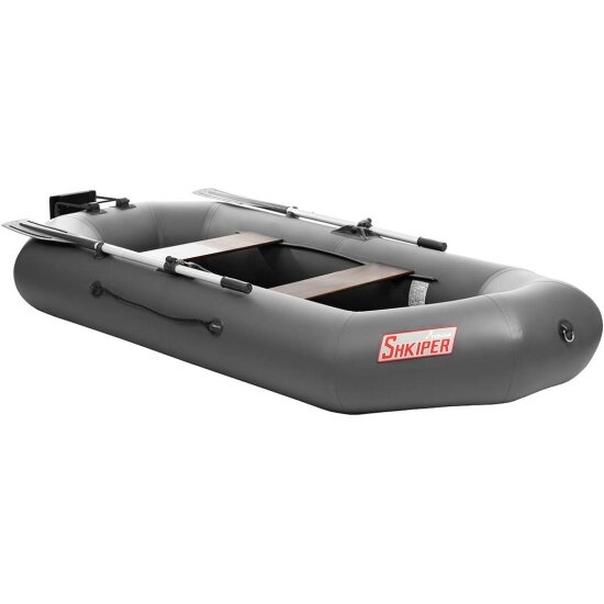 Лодка ПВХ Тонар Шкипер 260нт серый
