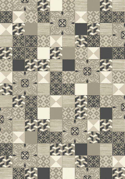 Ковер на пол в гостиную в спальню 200х290 см бежевый лофт модерн ворс 2 мм 231446 KoverVDom