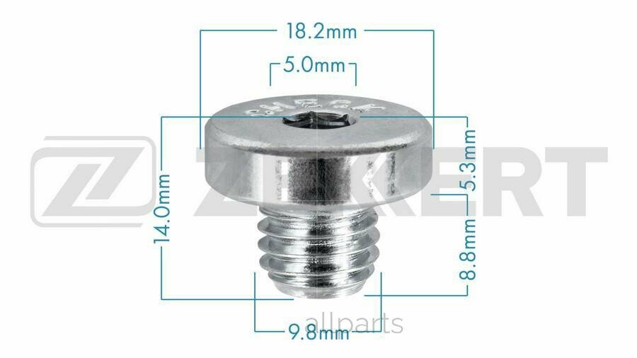 ZEKKERT BE-3575 Пробка сливная Toyota