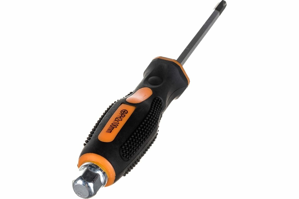 PARK отвертка PH2 ударная крестовая с упором под гаечный ключ двухкомпонентная рукоятка