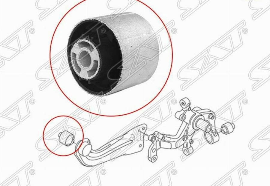 SAT ST-1K0505541D Сайлентблок рычага Audi A3 03- / Q3 11-19