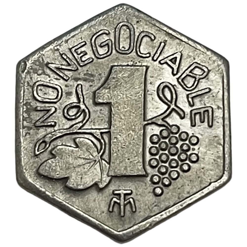 Аргентина, виноградник "A. Y. S. Saturnino" 1 сентаво 1920-1930 гг. (Зарплатный токен)