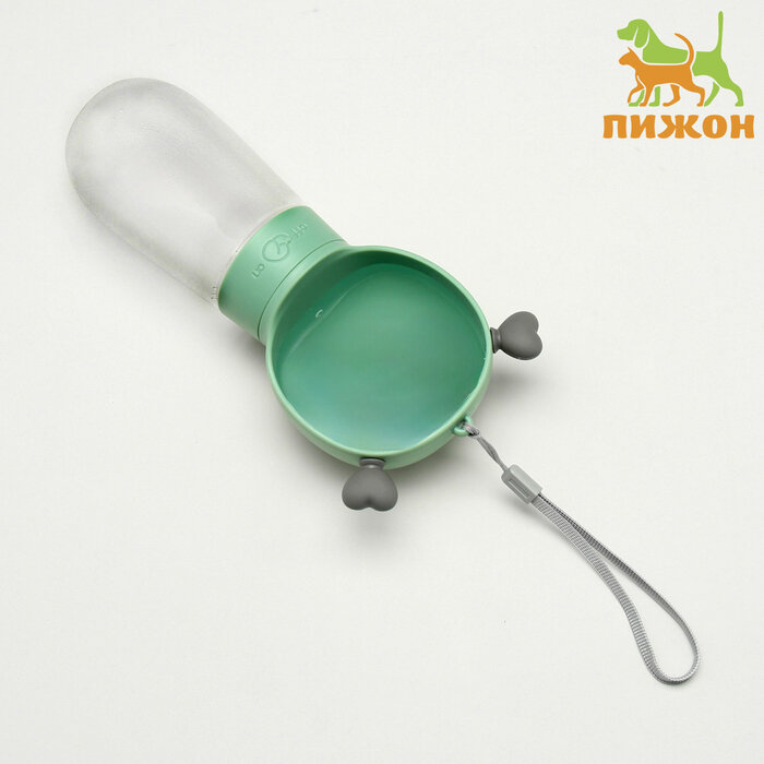 Пижон Поилка прогулочная 345 мл, зелёная