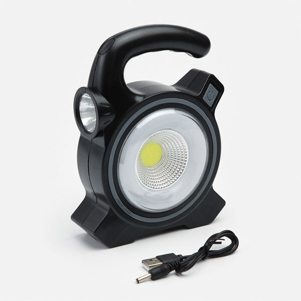 Светодиодный фонарь аккумуляторный "Мастер К.", солнечная батарея, USB, 17 х 13 см