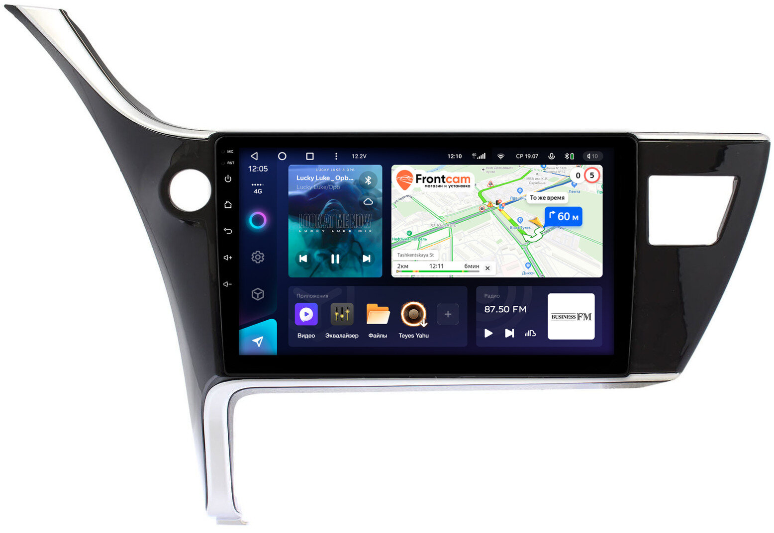 Штатная магнитола Teyes CC3L 4/64 10" RM-10-1136 Toyota Corolla (E160/E170/E180) 2015-2024 (авто с камерой, тип 1) Android 10 (4G-SIM, DSP, IPS)