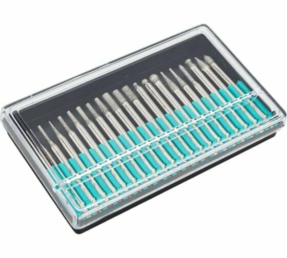 Шарошки алмазные по металлу, дереву, набор 20 шт Gigant GCSG20