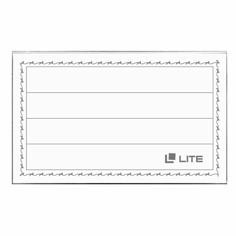 Бейдж горизонтальный LITE 91х57 мм, (размер вкладыша 91х57 мм), с клипсой и булавкой