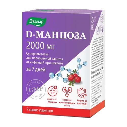 D-манноза суперкомплекс 7 шт 2уп