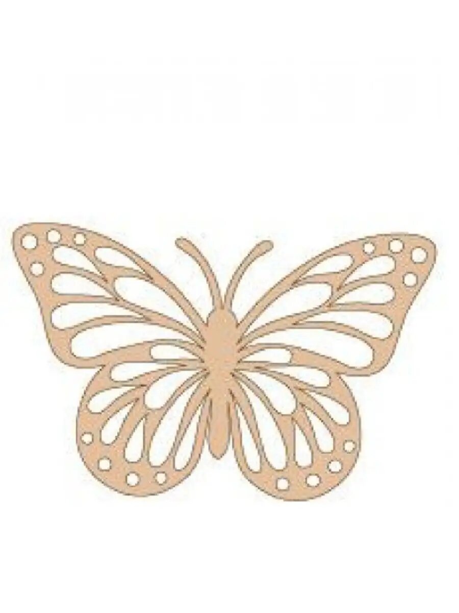 Деревянные заготовки Декупаж Бабочка 3 шт