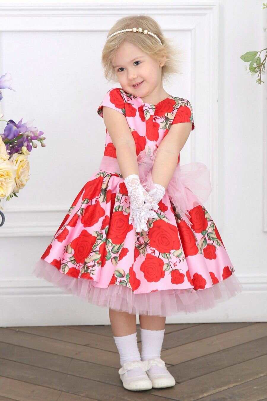 Платье MaxLine Базовая коллекция, размер 28/116-122, розовый — фото 1