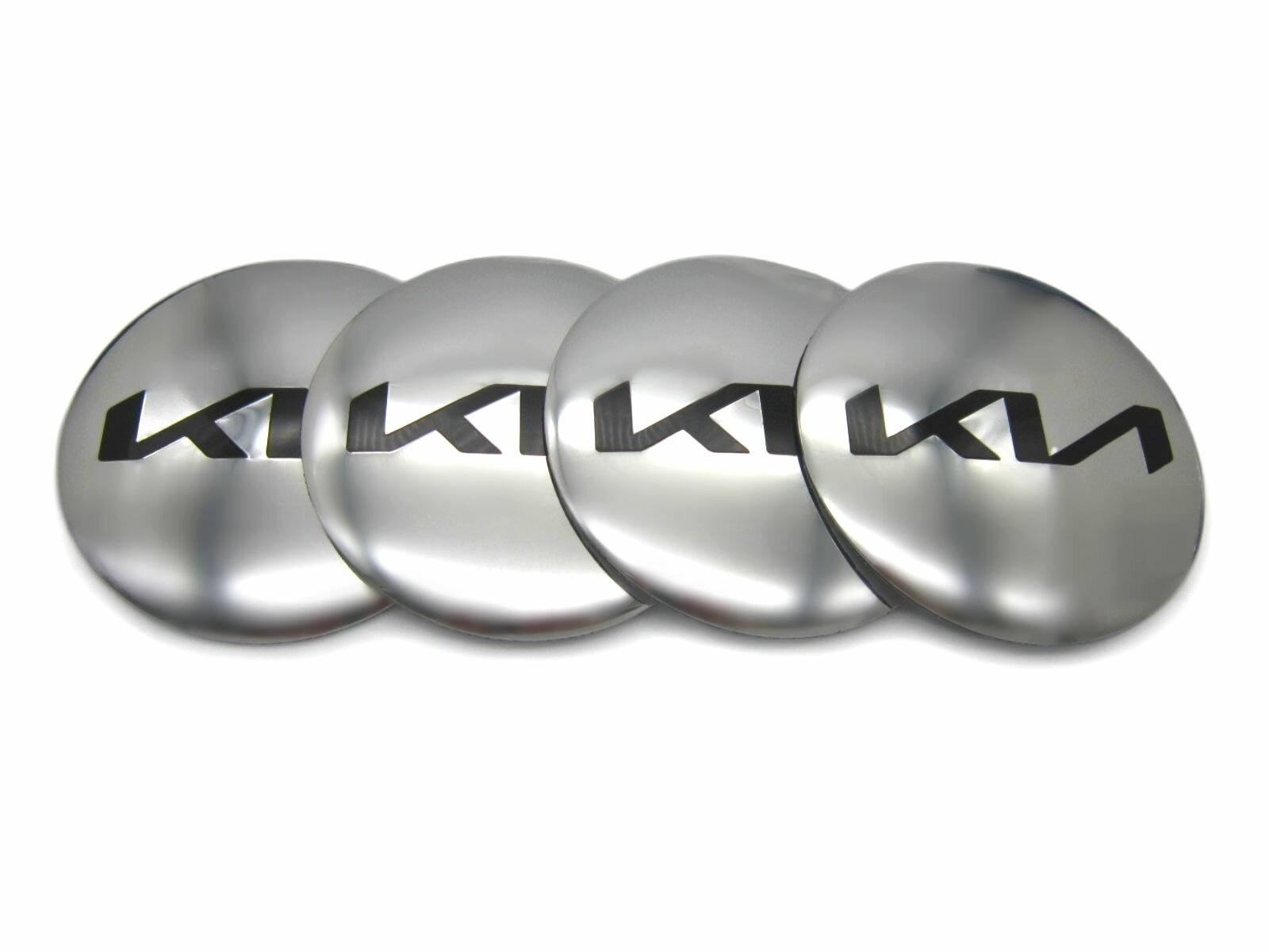 Наклейки на колесные диски Kia new chrome D-65 mm