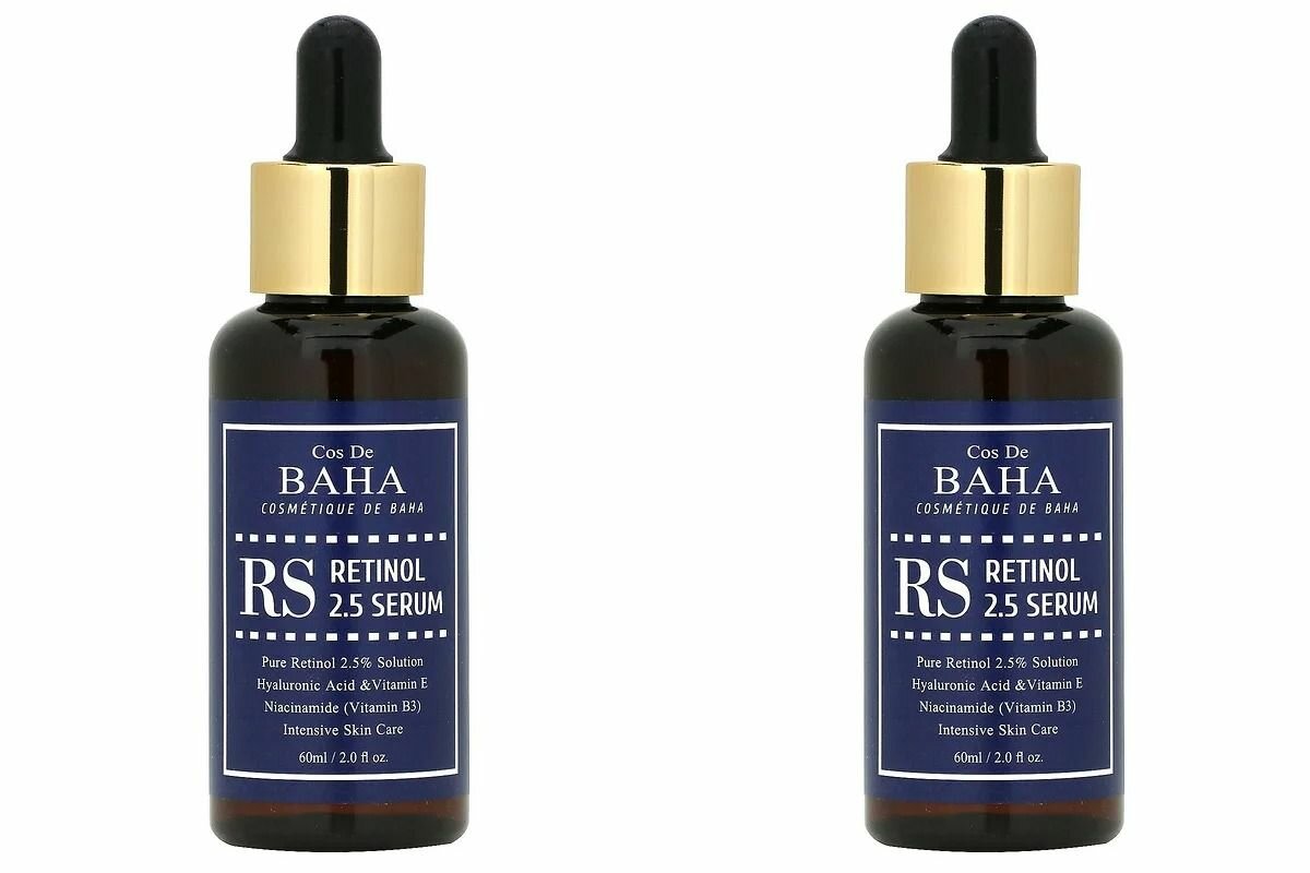 COS DE BAHA Сыворотка для лица антивозрастная с ретинолом Retinol Serum, 60 мл, 2 шт