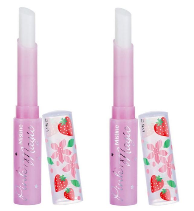 Помада-бальзам Mistine, клубника, 3.7 г, 2 шт.