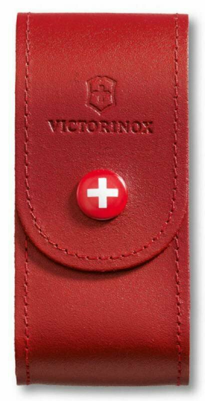Чехол VICTORINOX натуральная кожа, петля, красный (4.0521.1)