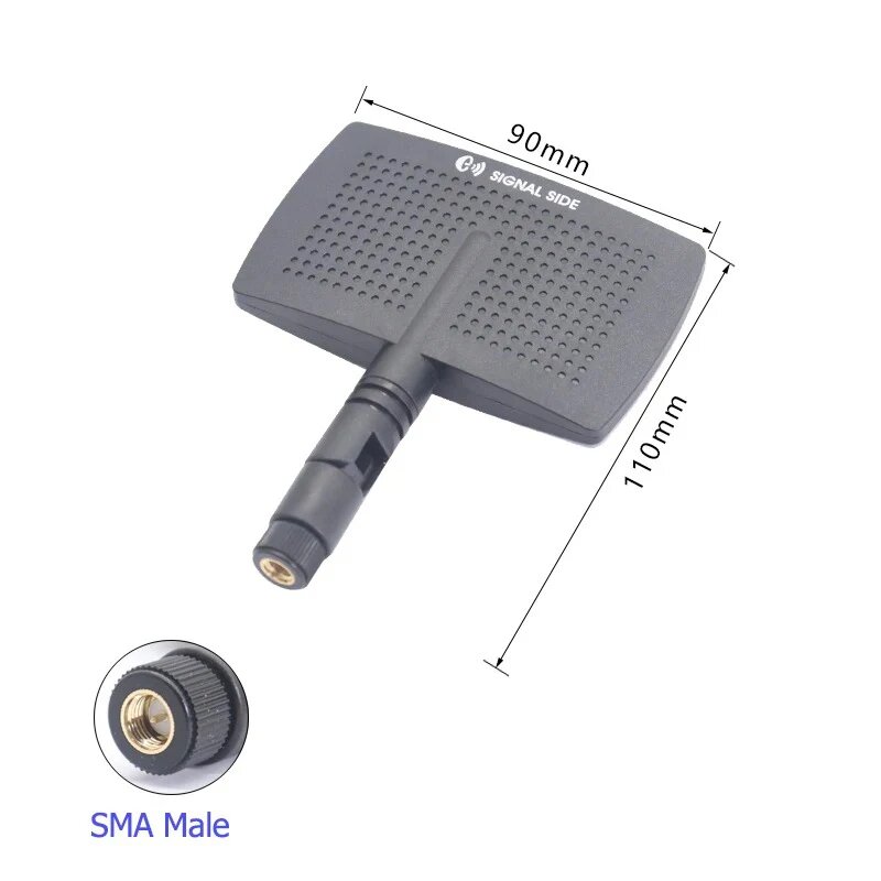 Направленная антенна с высоким коэффициентом усиления, 2,4-2400 МГц Black SMA Male