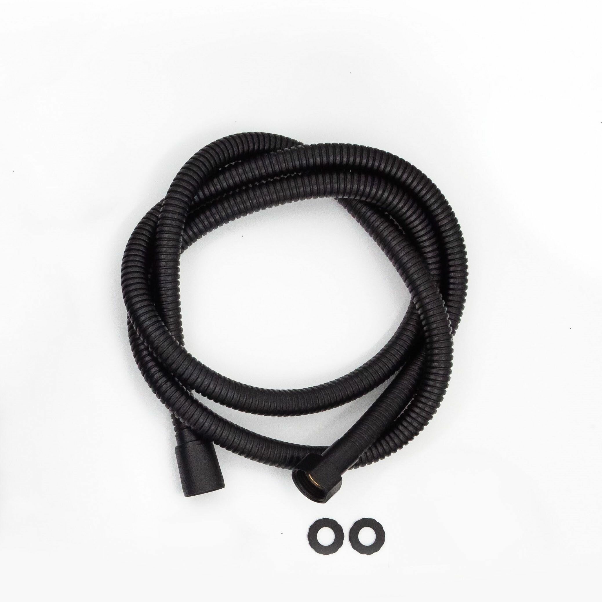 Шланг для ванной и душа, 150 сантиметров, черный, код 16038