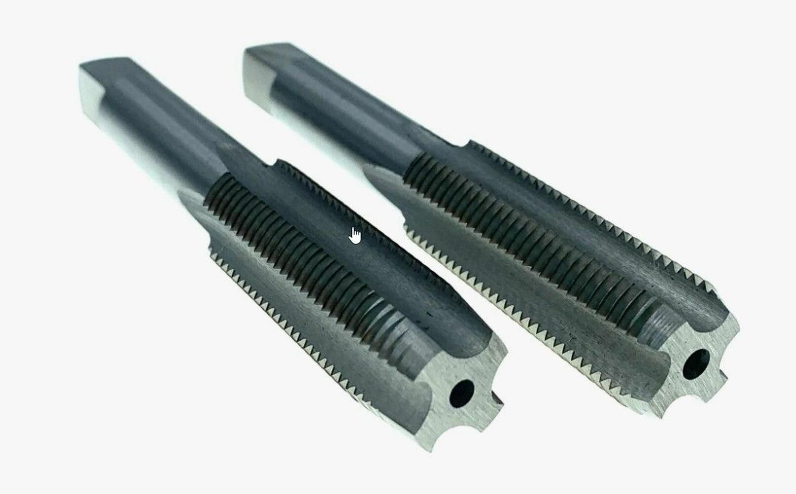 Метчик дюймовый 1" BSW 55 9ХС комплект из 2-х шт. (8 ниток/дюйм)