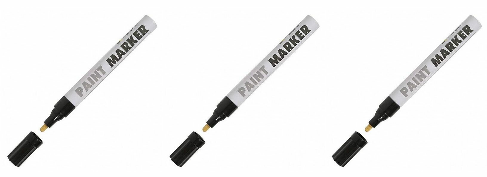 InФормат Маркер-краска Paint Professional черный, 2 мм, 3 шт