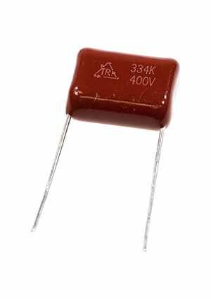 CL21334K2GL15, пленочный конденсатор 0.33мкФ 400В 10% 17,5*13*7мм шаг 15мм (25 шт.)