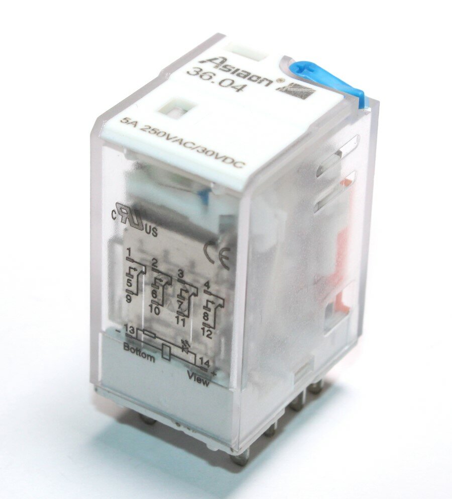 RELAY 36.04-12VDC, Реле, Asiaon