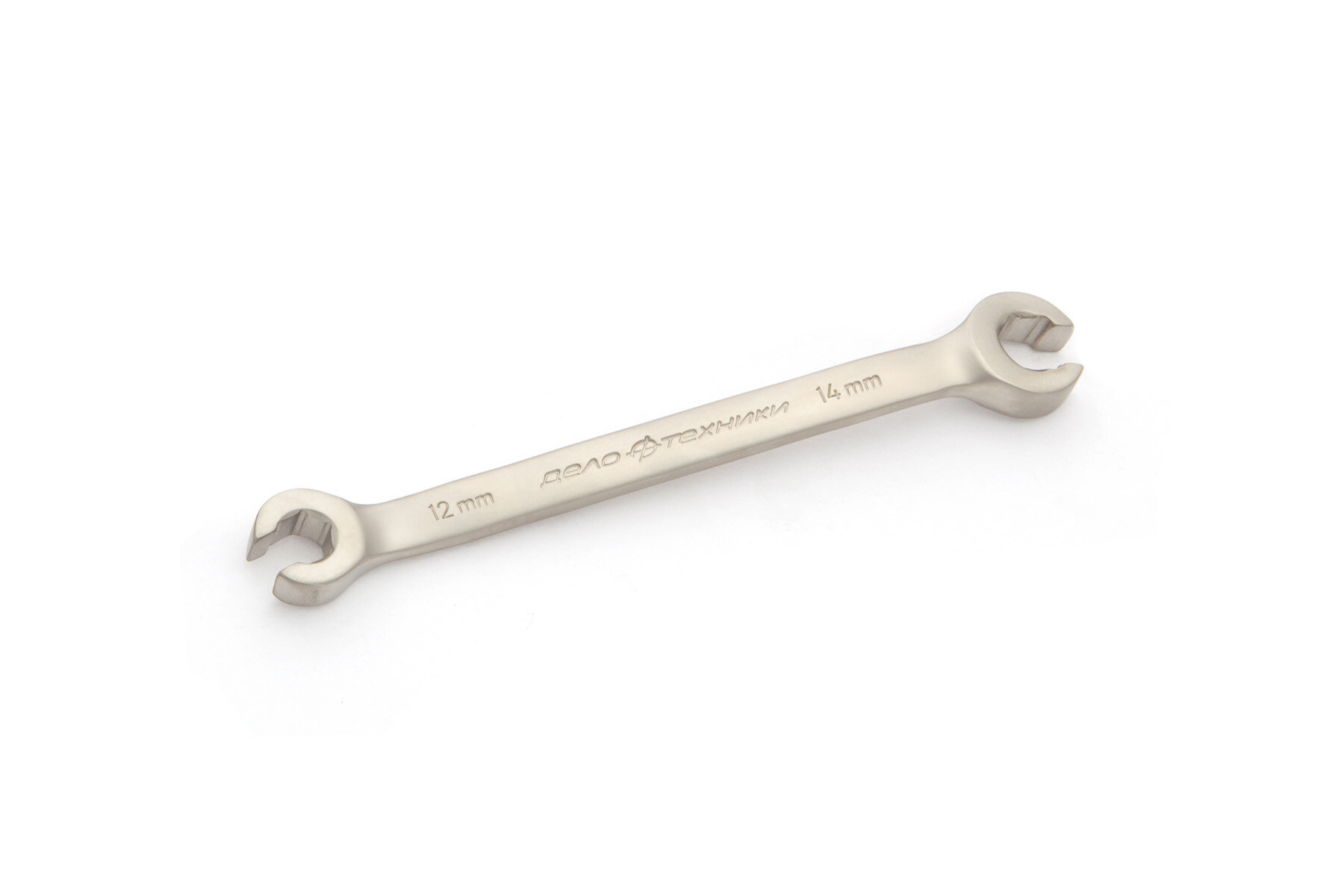 Ключ разрезной 12 × 14 мм, сталь CrV, двусторонний, Дело Техники, 513142