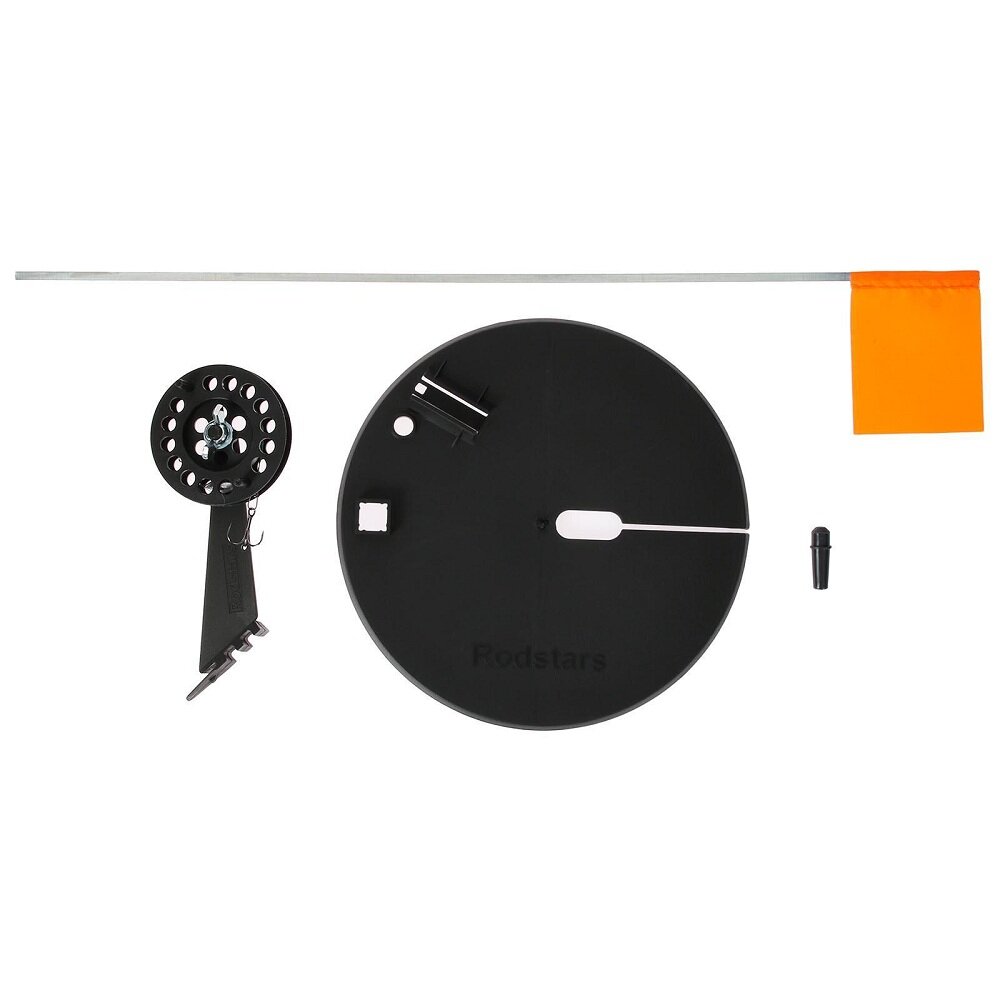 Набор жерлиц RodStars в сумке 10 шт, пластиковая стойка катушка 75 мм (Оснащенные)