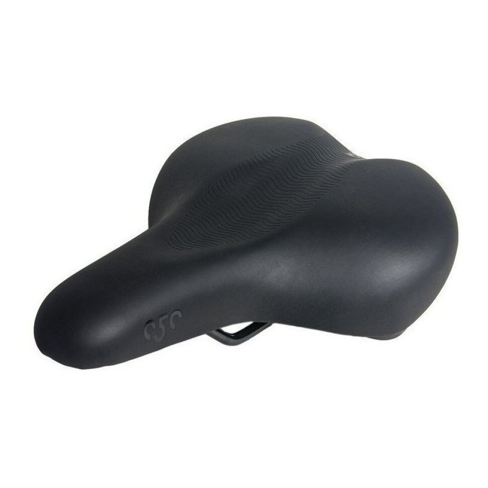 Седло велосипедное DDK D-50 комфортное, с эластомером, для ситибайков, унисекс