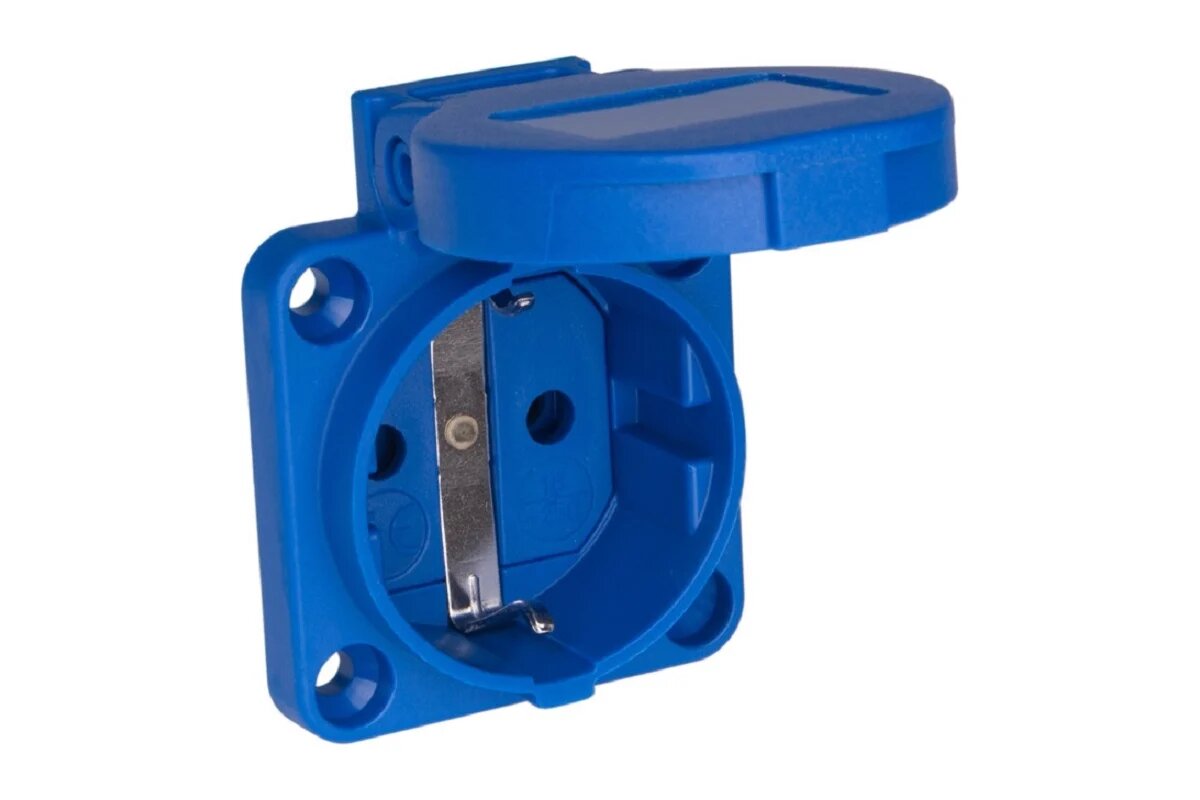 PCE Розетка встраиваемая безвинтовая 16A 250V 2P+E IP54 109-0b